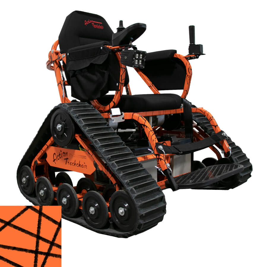 Orange /W Black Splash